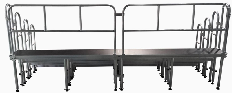 Movable Choir Risers Stage For Elevated Seating With Wheels from China ...